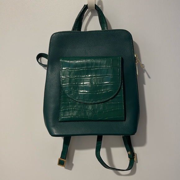 Divina Firenze | Bags | Divina Firenze Leather Backpack Purse | Poshmark